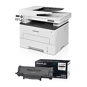 Pantum M7102DW Monochrome Wireless All-in-one ADF Multifunction Laser Printer, Auto Duplex, Copy＆Scan(W5G63B) with TL-410H