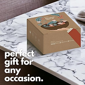 Ziruma Salad Bowls, Wooden Salad Bowls Set, Large White Oak Wood Serving Bowl for Fruits, Salad, 10.2" Big Salad Bowl with American Walnut Serving Utensils. Ceramic Serving Bowls Included