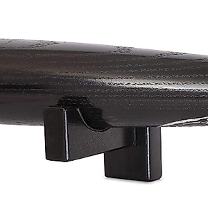 TOBWOLF 2PCS Baseball Bat Display Case, Baseball Bat Hanger Holder, Wall Mount Baseball Bat Horizontal Rack, Baseball Bat Bracket - Black