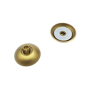 E-MODS Gaming Metal Gold Magnetic Replacement Thumbsticks Base, Joysticks, Grip Holder for X-One Elite/X-One Controllers/X-One S Controller/ PS4 Controller