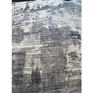 Noori Rug 1 Throw Pillow, 20x20x4, Silver