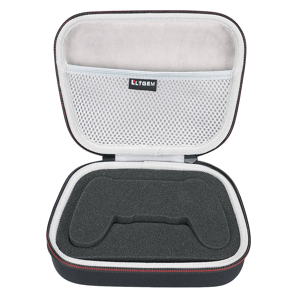 LTGEM EVA Hard Case for Xbox Series X/Xbox Series S/ Xbox One/Xbox One S/Xbox One X Controller, Mesh Pocket Fits Plug & Cables - Travel Carrying Portable Storage Bag