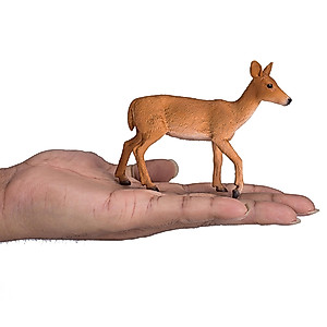 MOJO White Tailed Deer Doe Realistic International Wildlife Hand Painted Toy Figurine