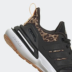adidas RapidaSport Running Shoe, Black/Black/Gold Metallic, 13 US Unisex Little Kid