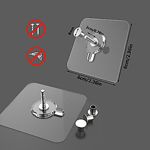 Daewiutr Adhesive Wall Hooks 13lb Max, Picture Hangers Without Nails 14PCS