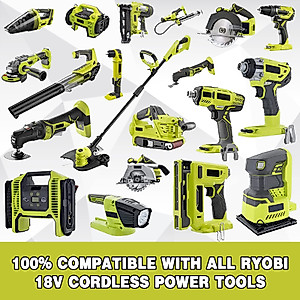 VANTTECH 2Pack P108 18V 6.0Ah Lithium Replacement for Ryobi 18V Battery P102 P103 P104 P105 P107 P108 P109 Compatible for Ryobi 18V Cordless Tools