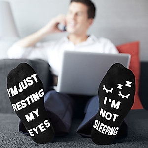 FilmHOO Birthday Gifts for Men Fathers Funny Socks Christmas Gifts for Men from Daughter Son Wife