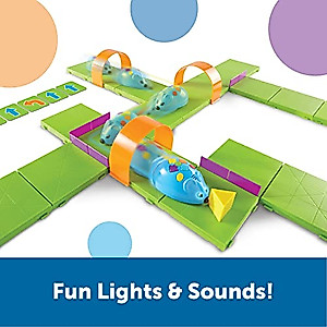 Learning Resources Code & Go Robot Mouse Activity Set, 83 Pieces, Ages 4+, Screen-Free Early Coding Toy for Kids, Interactive STEM Coding Pet