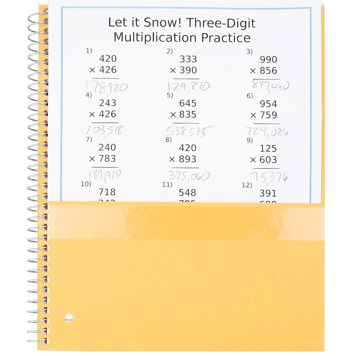 Five Star Spiral Notebook, 5 Subject, Wide Ruled Paper, Fights Ink Bleed, Water Resistant Cover, 8" x 10-1/2", 200 Sheets, Black (72045)