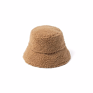 Lack of Color Women's Teddy Bucket Hat (Camel, Small/Medium)