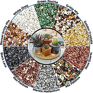 2 lb. Pebbles for Plants, Drainage Rocks for Potted Plants, Terrarium Succulent Bonsai Cactus Rocks Stones | Aquarium Pebbles for Fish Tank