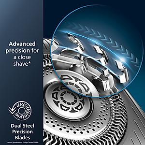 Philips Norelco Genuine SH91/52 Replacement Shaving Heads Compatible with Norelco Shaver Series S9000 and 9000 Prestige, Latest Version for Refreshed SH90/70, SH98/70, and SH98/80