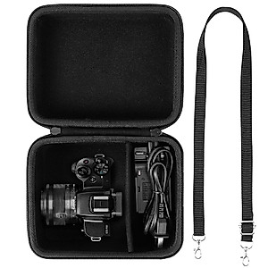co2CREA Hard Case Replacement for Canon EOS M50 Mark II/Canon EOS M50 Mirrorless Camera Vlogging Camera Kit, Black Case