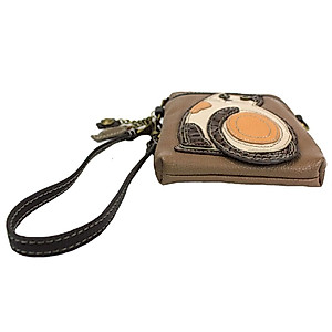 Chala Cat Cellphone Crossbody Handbag - Convertable Strap, Cat Lovers Gift (Brown)