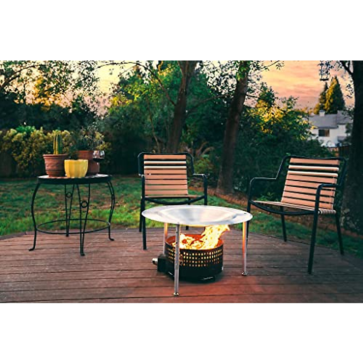 HeatSaver AL28 - Fire Pit Heat Deflector/Reflector and Cover