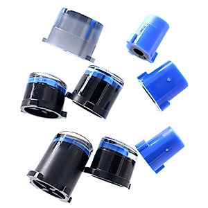 Deal4GO 8-Pack Plastic ABXY Buttons Menu View Share Keys Set Replacement for Xbox Series S & Xbox Series X Controller (Blue), (XSSX-8PB)