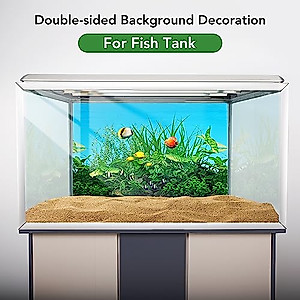 VILLCASE Fish Tank Background- 2 Sided Wallpaper Background 3D Aquarium Background Sticker Background Poster 10 Gallon Tank- 30x42cm (Style H)