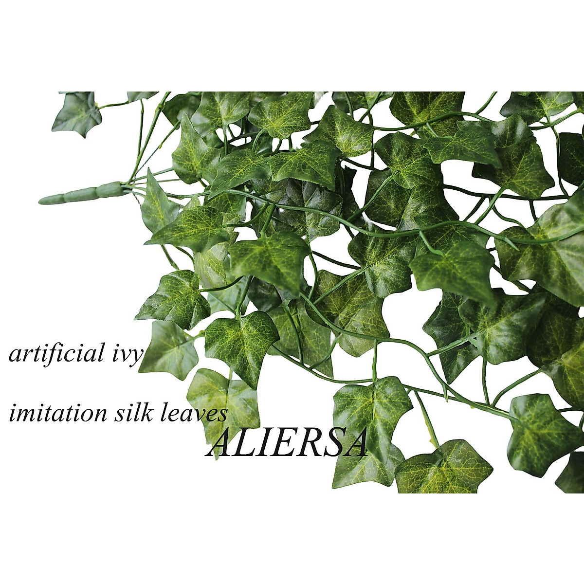 ALIERSA 4-Bunchs Outdoor Artificial Plants Hanging Ivy Garland Fake Vines Leaves Greenery Decoration for Home Wall Garden Wedding Party Bar Garland Outside Decor