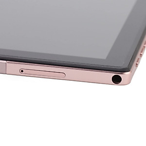 Touch Screen Tablet, IPS Screen Intelligent Tablet Aluminum Alloy Rose Gold for Study (US Plug)