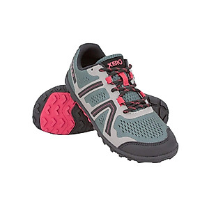 Xero Shoes Women's Mesa Trail Running Shoe - Lightweight Barefoot Trail Runner, Juniper Berry, 6