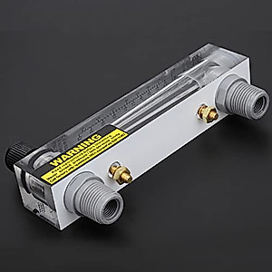Pool Meter, Water Gauge LZM-15T Acrylic Plexiglass Adjustment Panel Type 0.2~2GPM G1/4 G1/2 Liquid Flowmeter
