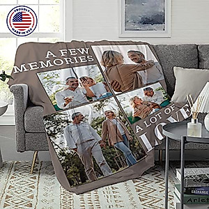 Magimagine Custom Collage Blanket Gift , Personalized Photo Blanket for Family, Unique Gifts for Christmas/Anniversary/Birthday/ Wedding/Souvenir