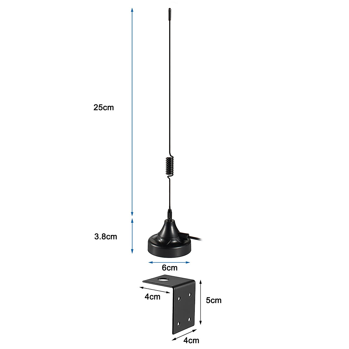 Waterproof Smart Gate Opener Extended Long Range Magnetic Base F Male Connector Receiver Antenna Compatible with Ghost TSS1XP DTP1XP DTP1 DEP2 TDS2 Etc Wireless Gate Opener Signal Booster，Eifagur