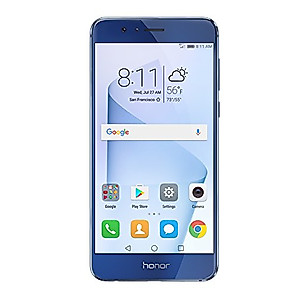 Huawei Honor 8 Dual Camera Unlocked Phone 64GB - Sapphire Blue - GSM - US Warranty