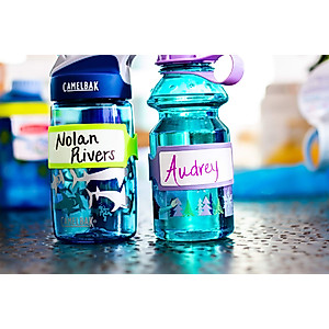 Pumpkin Doodle Permanent Write-on Labels for Bottles/Sippy Cups/Food Containers 6pcs (Grey)