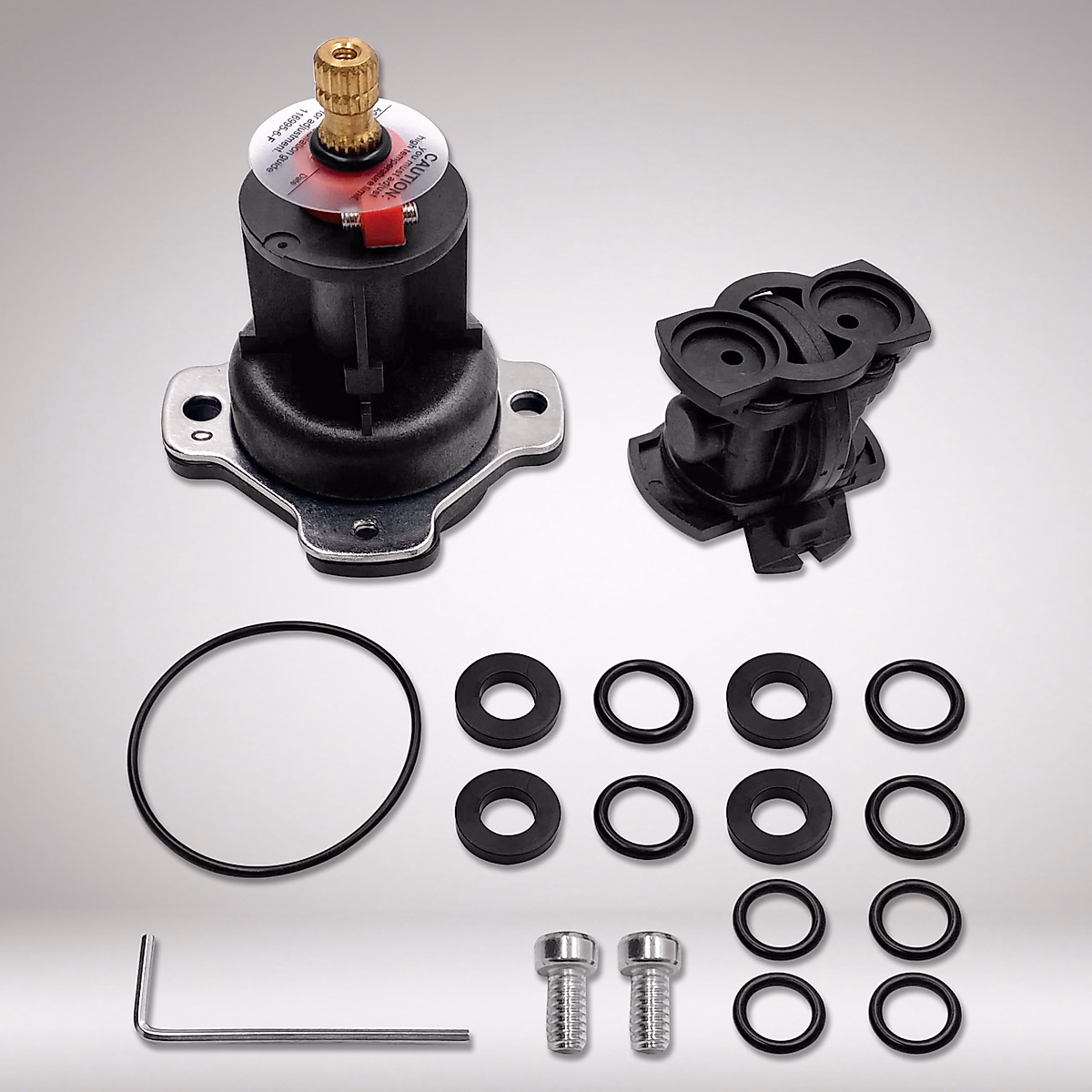 GP876851 Mixer Cap and Pressure-Balancing Unit Kit,Compatible with Kohler Shower Valves K-304 and K-11748 Platforms Include GP800820 and GP77759,Black
