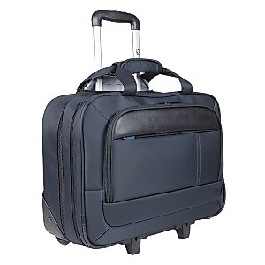 MOBILIS 14-17 inch PC Wheeled Case/Case/Travel Short Lounge Bag, Water-Repellent Material, Navy Blue
