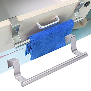 Towel Rack, Kitchen Towel Holder Towel Hanger Towel Bar Over Kitchen Cabinet Cupboard Doors(23.5cm)