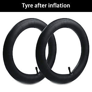 Listenman 2 PACK 12" x 1.75/1.95/2.125 Bike Inner Tube with Bike Tube Repair Tool Kits, 4 Tire Levers, 6 Self-Adhesive Round Patches, 1 Metal Rasp, Replacement Schrader Valve Bicycle 12" Inner Tubes