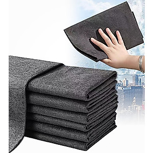 5pcs Thickened Magic Cleaning Cloth, Microfiber Magic Streak Free Miracle Cleaning Cloth, Reusable Glass Microfiber Cleaning Rag, All-Purpose Microfiber Towels for Kitchens, Glass, Cars 40*30