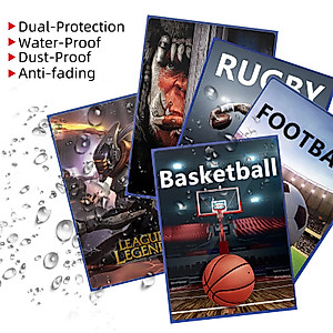 500 Counts Card Sleeves, Matte Card Sleeves Deck Card Protectors, Trading Card Sleeves Fit for MTG, Baseball Cards, Sports Cards, Game Cards (Matte Blue)