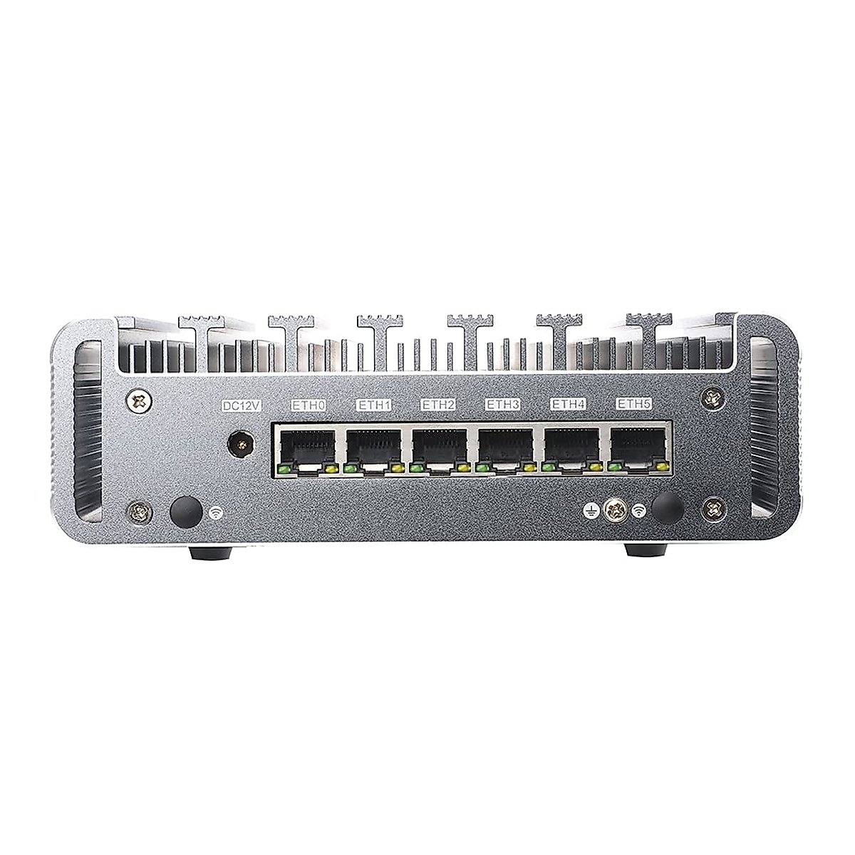 Firewall Hardware, VPN, Network Security Appliance, Router PC, Intel I5 8250U, RS36, AES-NI/6 x I211 Gigabit Nics/4USB3.0/COM/HDMI/Fanless, (Barebone, NO RAM, NO Storage, NO System)