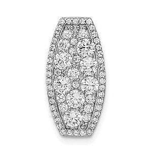 IceCarats 925 Sterling Silver Cubic Zirconia CZ Slide Necklace Charm Pendant Only