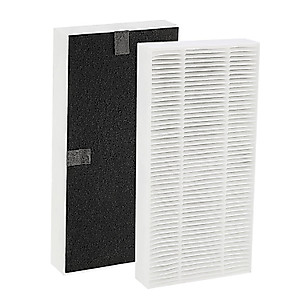 isinlive 2 Pack for Febreze Air Purifier Filter Replacement Dual Action HEPA-Type FRF102B, Models FHT170, FHT180, FHT190 and Fit for Honeywell HEPAClean U Filter HRF201B, Models HHT270, HHT290