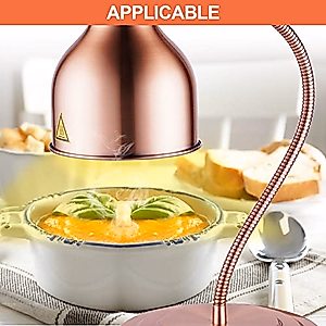 YMJOINMX Food Heat Lamp Infrared Food Warmer Lamp Restaurant Retractable Heat Lamp for Restaurants Heating Lamp for Food Warming Buffet Food Warmer