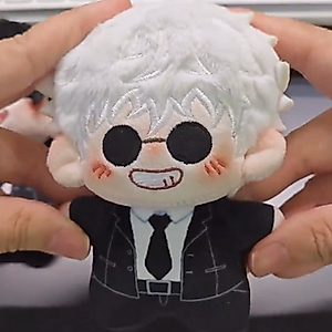 LUNK Anime Geto Suguru Soft Figure Cute Stuffed Figurine Mini Plushie Throw Pillow 4.72inch Sofa Home Decoration Gifts