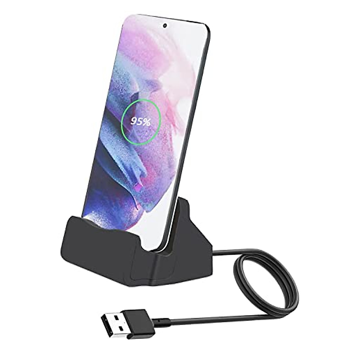 D USB C Charger Dock Station, AKwor Charging Desktop for Samsung Galaxy S8, Note8, LG G5 G6 V20, HTC 10, Microsoft Lumia 950 XL, Google Pixel, OnePlus 5, BLU Vivo 5