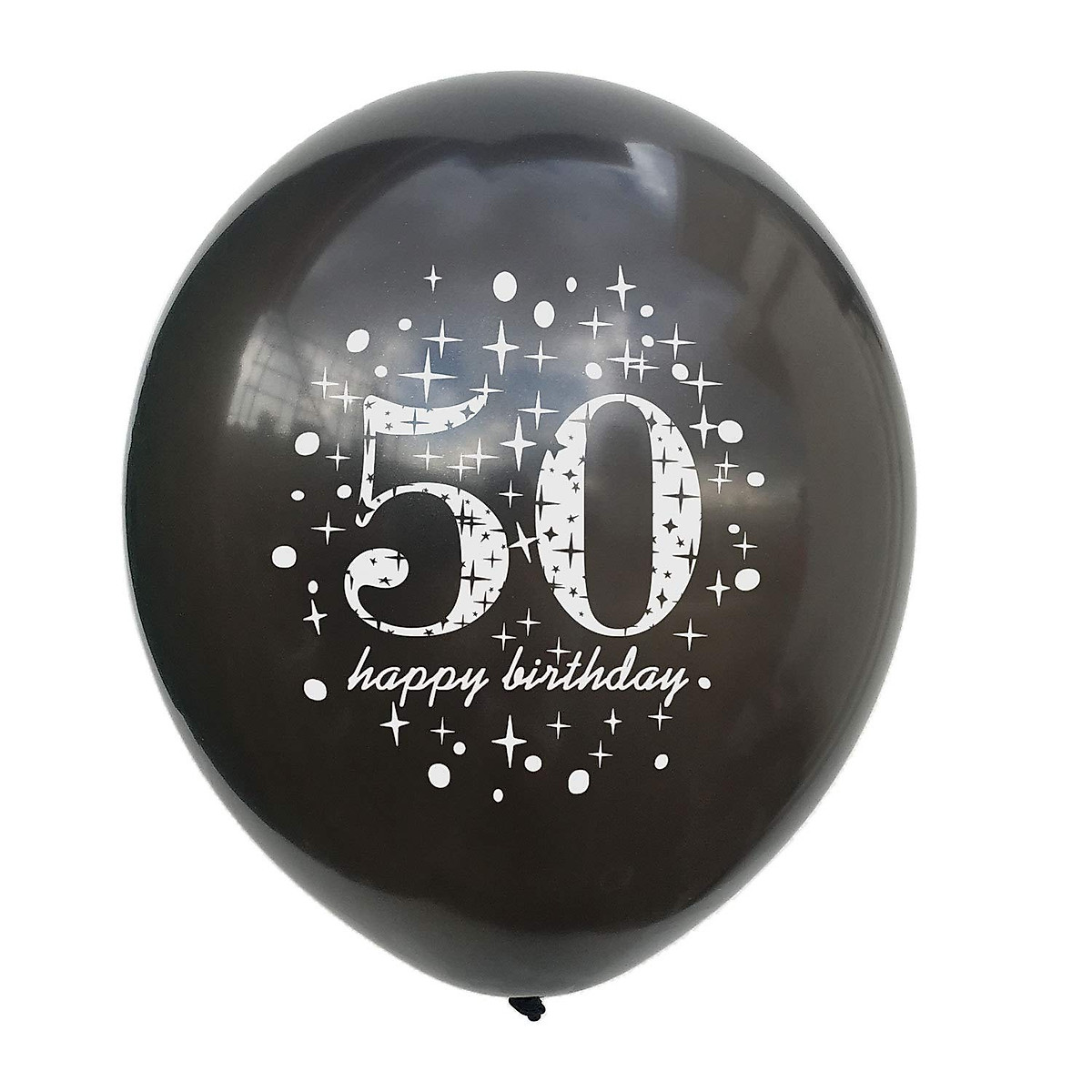 50th Birthday Balloons Black Gold Party Decorations Latex Gold Confetti Balloon for Women Men 50 Year Old Anniversary Theme Birthday Party Supplies 15 Pack 12 Inch (50th Birthday Decorations)