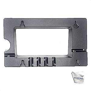 Yealink Wall Mount Bracket for Yealink T48 IP Phones Series, Global Teck Bundle with GTW Microfiber Cloth - Compatible with Yealink SIP-T48S, SIP-T48G, SIP-T48U IP Phone Models