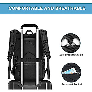 MOSISO Camera Backpack, DSLR/SLR/Mirrorless Photography Tactical Camera Bag Case with Tripod Holder & 15-16 inch Laptop Compartment Compatible with Canon/Nikon/Sony/DJI Mavic Drone, Black