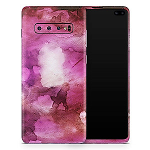 DesignSkinz Pink 72 Absorbed Watercolor Texture Protective Vinyl Decal Wrap Skin Cover Compatible with The Samsung Galaxy S20 (Screen Trim & Back Glass Skin)