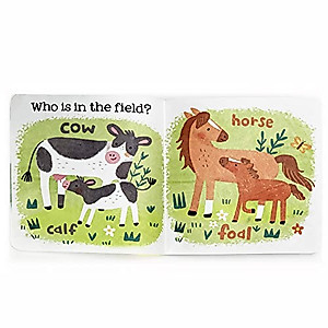 Tuffy Farm Babies Book - Washable, Chewable, Unrippable Pages With Hole For Stroller Or Toy Ring, Teether Tough, Ages 0-3 (A Tuffy Book)