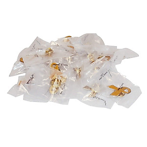 20 Pcs - Yellow Awareness Ribbon Lapel Pins - Gold Tone Metal with Enamel Coating: Show Your Support for Troops, Cancer Awareness, and Charitable Causes