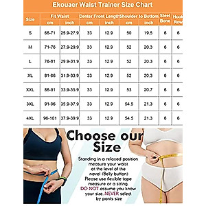 Ekouaer Mesh Waist Trainer Womens Waist Training Cincher, Nude, S fit 29-31 Inch Waistline