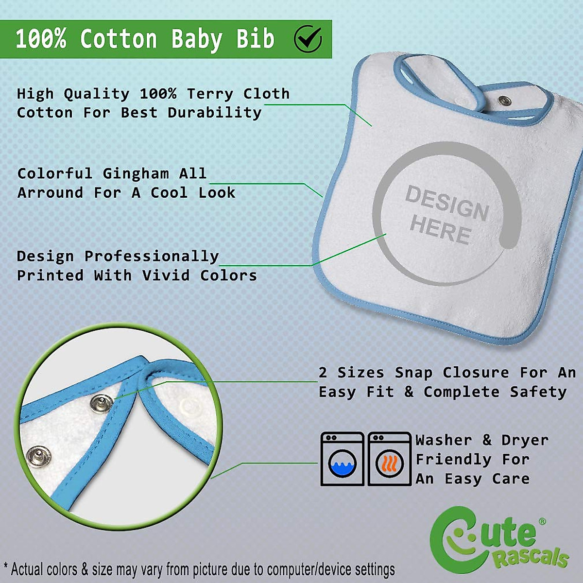 Toddler & Baby Bibs Burp Cloths Hand Picked for Earth by My Great Grandpa in Heaven Grandfather Cotton Items Girl Boy from Ac White Blue Design Only