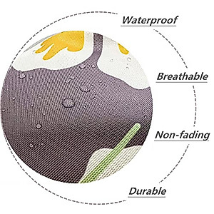 Outdoor Waterproof Bench Cushion, 51"x20", Flower Swing Cushion Patio Furniture Cushions 3 Seater, for Garden Patio Furniture Lounger Bench (Leaf, 51x20 in)